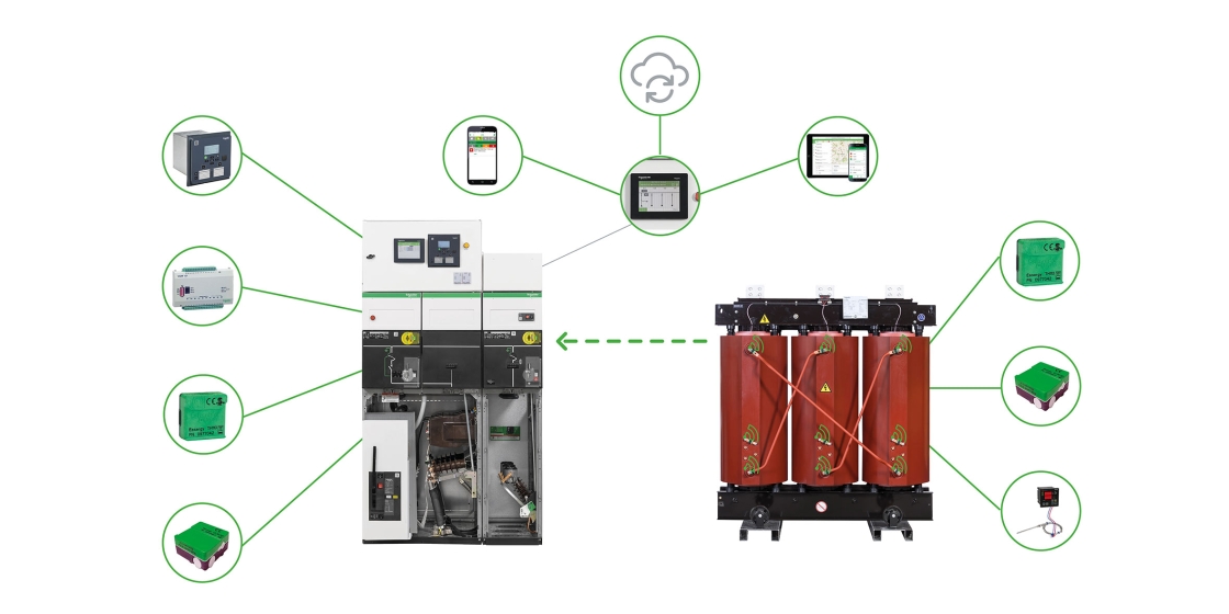 Aparamenta de media tensión aislada con aire: SM6 conectado | Schneider Electric España